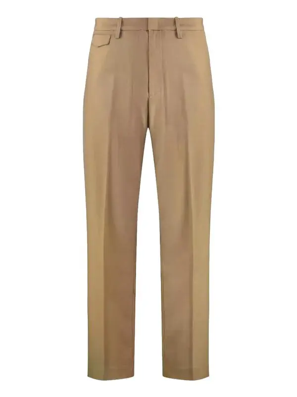 DONDUP Louis Virgin Wool Tailored Trousers - Neutrals