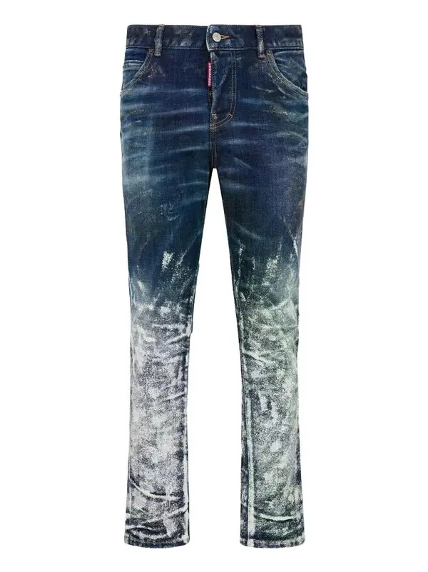 Dsquared2 Teddy Bleached-effect Jeans - Blue