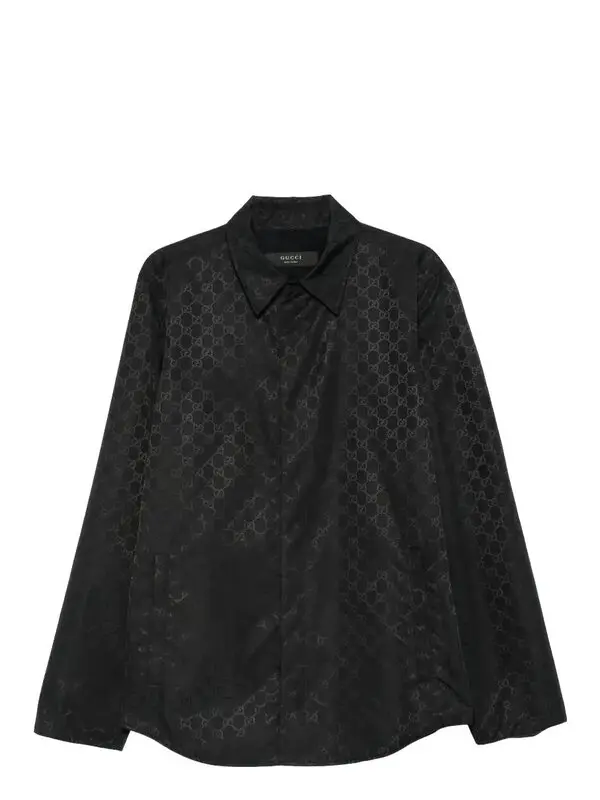 Gucci Gg Light Silk Faille Jacket - Black