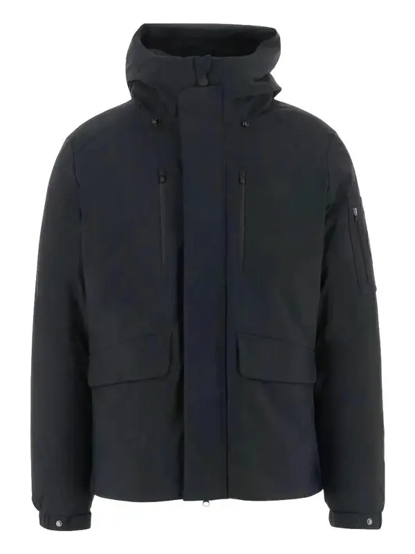 SAVE THE DUCK Hooded Multi-pocket Jacket - Black