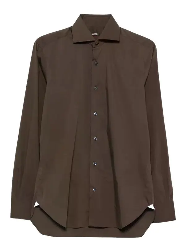 BARBA NAPOLI Culto Buttoned Shirt - Brown