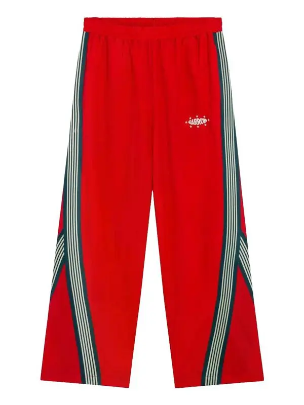 BARROW Logo-print Side-stripe Track Pants - Red