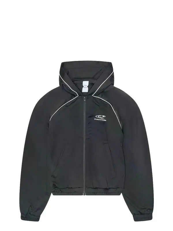 PROTOCOL INDEX Zip-up Hooded Jacket - Black