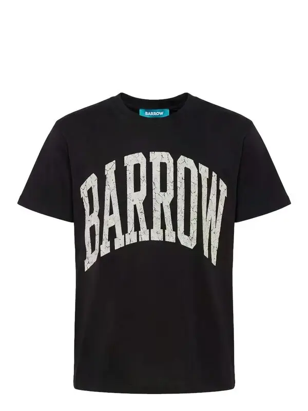 BARROW Graphic-print Oversized T-shirt - Black