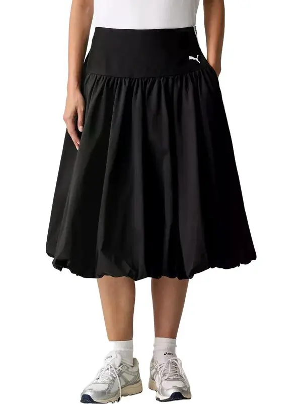 PUMA T7 Balloon Midi Skirt - Black