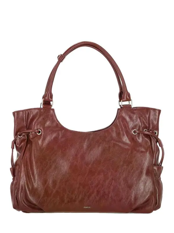STAND OIL Breezy Drawstring-detail Shoulder Bag - Red