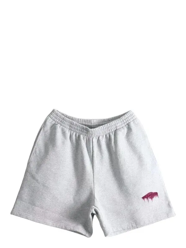 Balenciaga Logo-print Elasticated Shorts - Grey