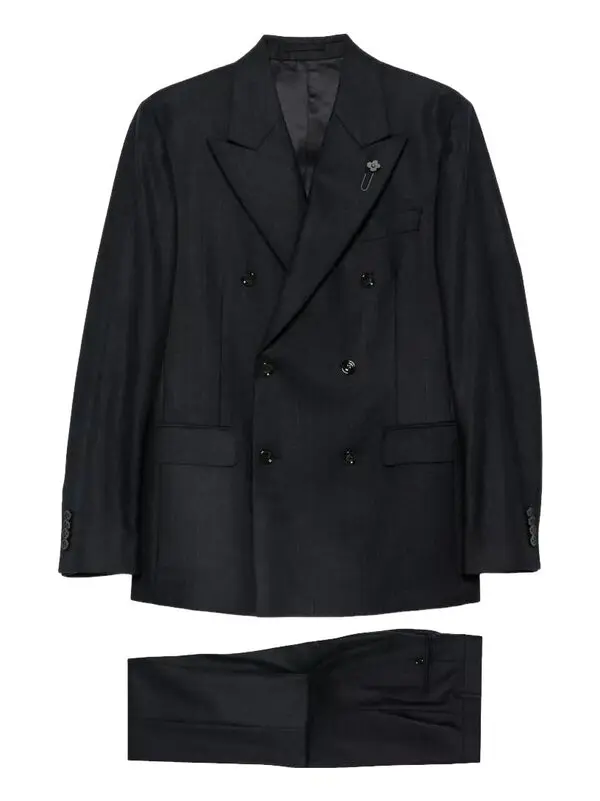 LARDINI Feeling Double-breasted Suit - Blue