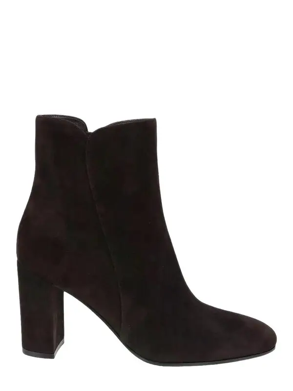 GIANVITO ROSSI Lisa Suede Ankle Boots - Brown