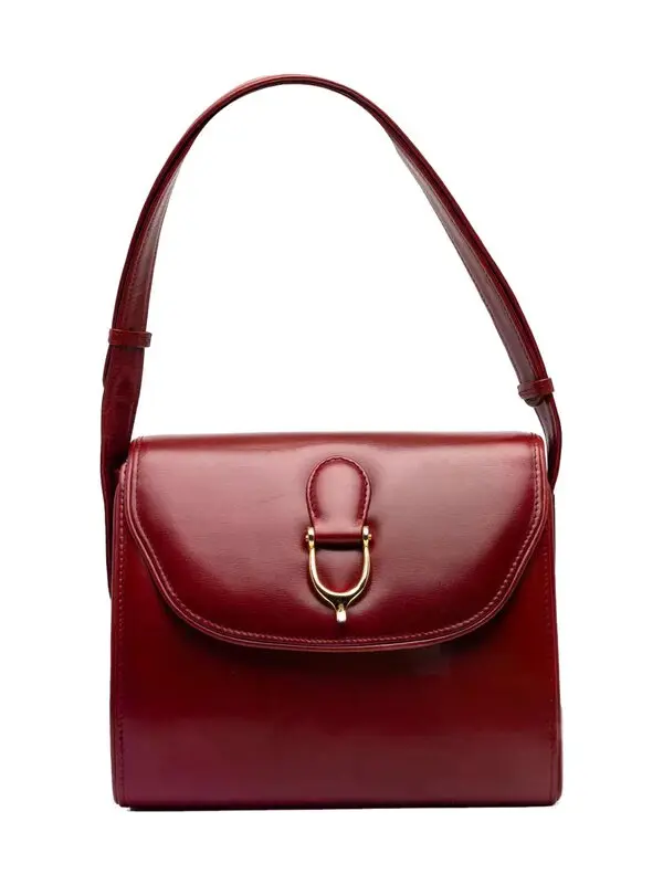 Gucci 2000-2015 Calfskin Stirrup Shoulder Bag - Red