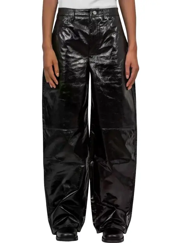 Séfr Soline Leather Trousers - Black