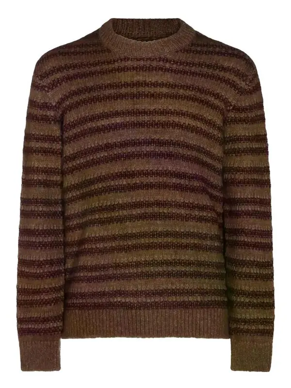 Nn07 Noah Horizontal-stripe Sweater - Brown