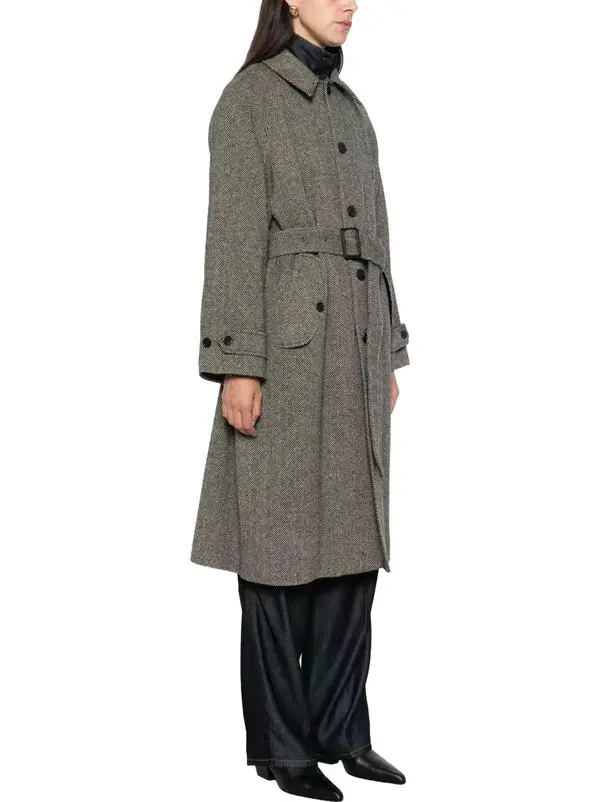 Polo Ralph Lauren Herringbone Belted Coat - Neutrals