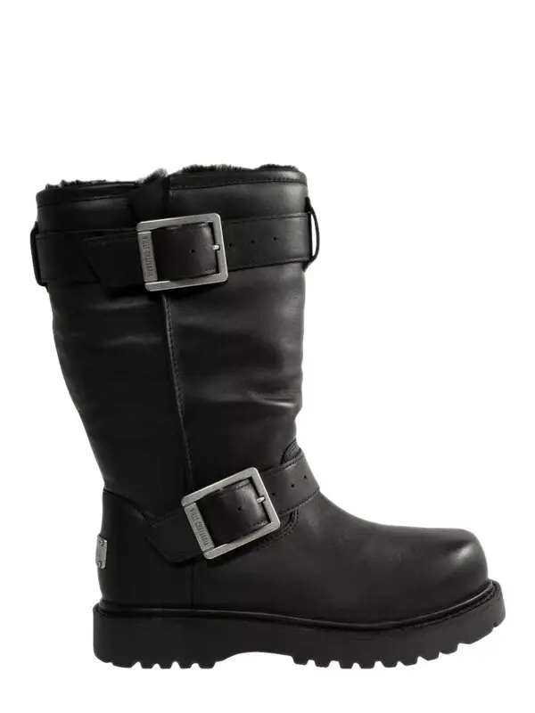 UGG Xwilly Chavarria Buckle-strap Leather Boots - Black