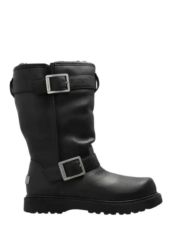 UGG Xwilly Chavarria Buckle-strap Leather Boots - Black
