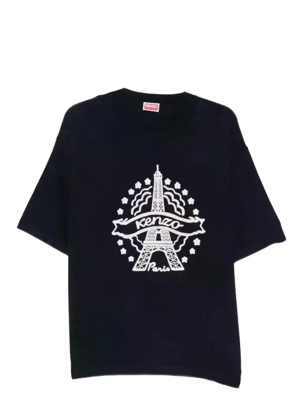 Kenzo Eiffel-tower T-shirt - Blue