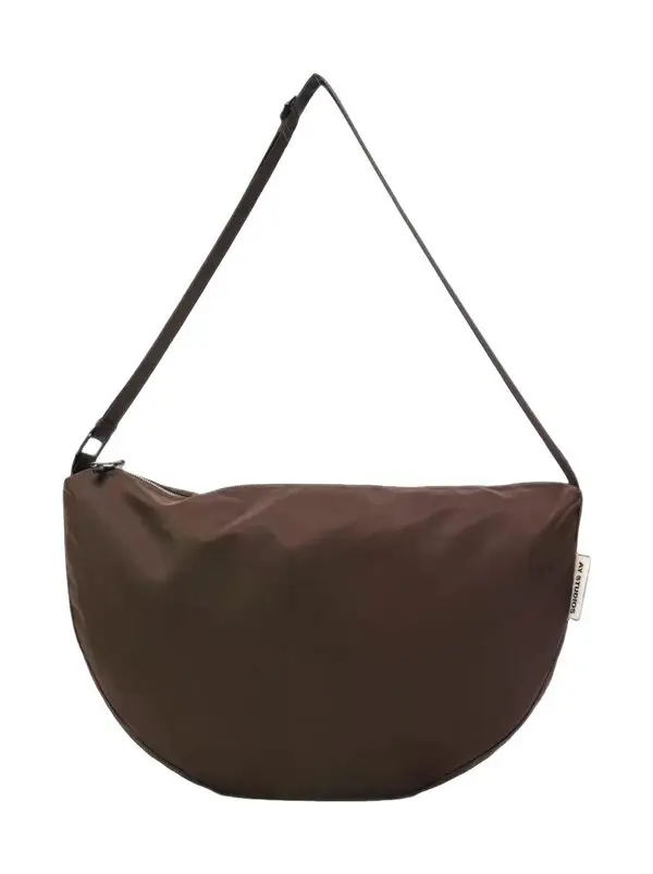AY STUDIOS Crescent-shaped Messenger Bag - Brown