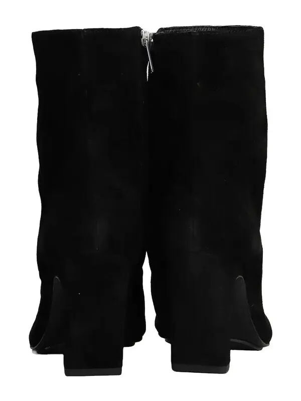 Ash Estelle Leather Ankle Boots - Black