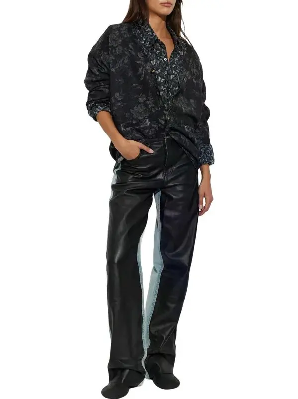 R13 Floral-motif Wool Cardigan - Black