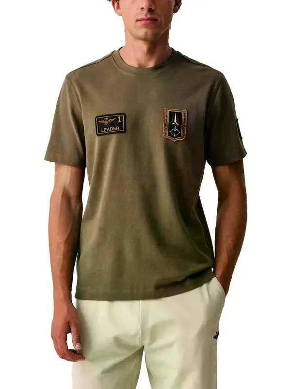 AERONAUTICA MILITARE Patch-detail T-shirt - Green