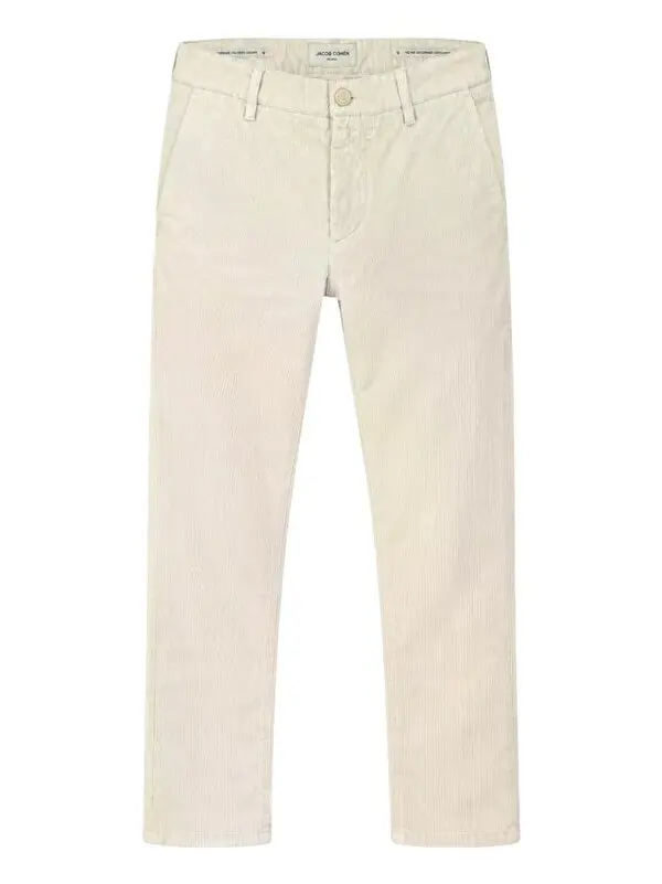 JACOB COHЁN Corduroy-effect Trousers - Neutrals