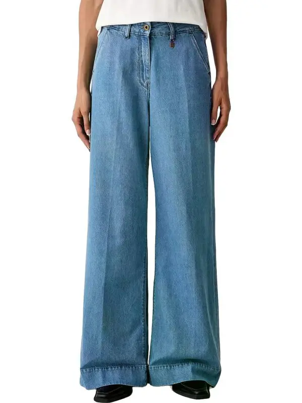 AERONAUTICA MILITARE Wide-leg Jeans - Blue
