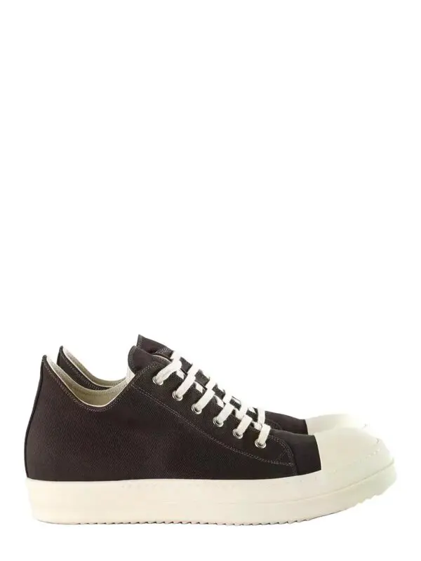 Rick Owens Lace-up Low-top Sneakers - Grey