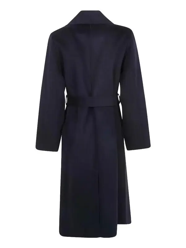 IVY OAK Belted Shawl-collar Coat - Black