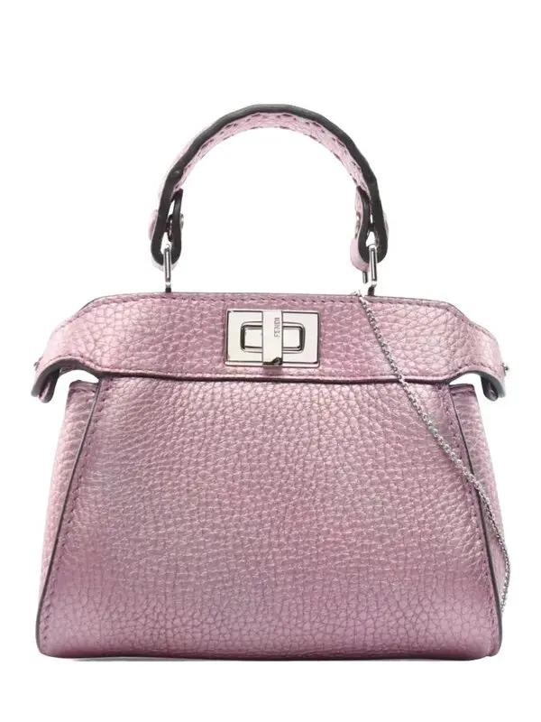 Fendi 2000-2010 Nano Nappa Peekaboo Satchel - Pink