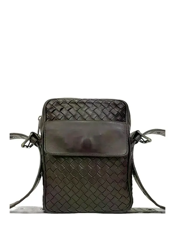 Bottega Veneta 2012-2026 Intrecciato Crossbody Bag - Black
