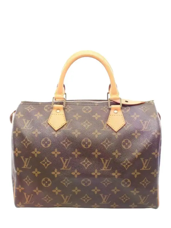 LOUIS VUITTON 2003 Monogram Speedy 30 Boston Bag - Brown