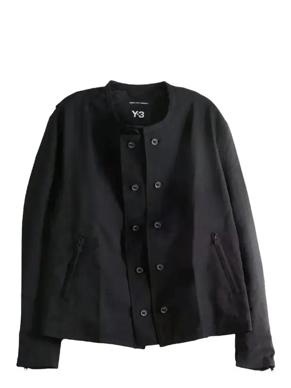 Y3 X Yohji Yamamoto Sport Uniform Collarless Jacket - Black