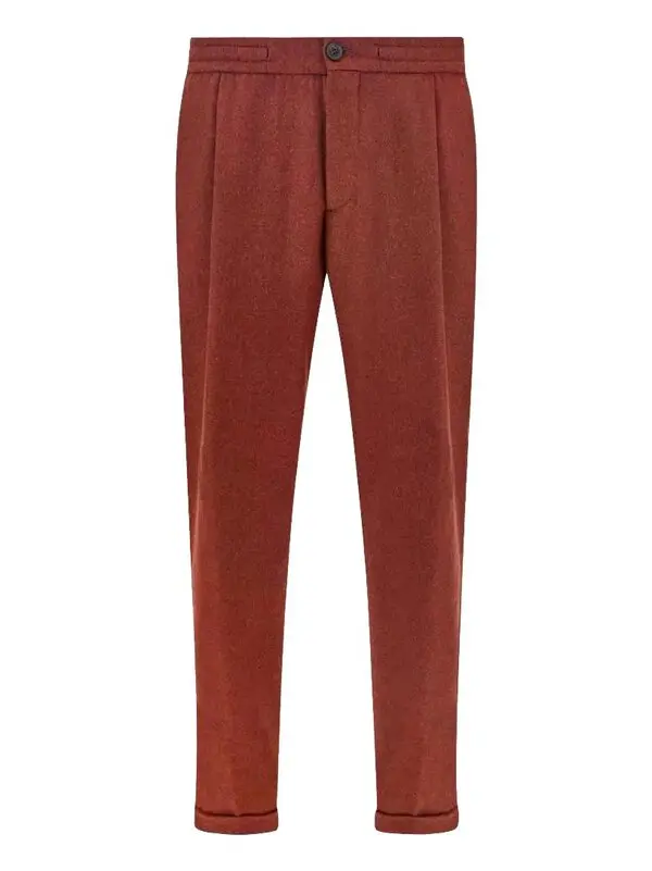 Paul & Shark Alba Pleated Trousers - Red