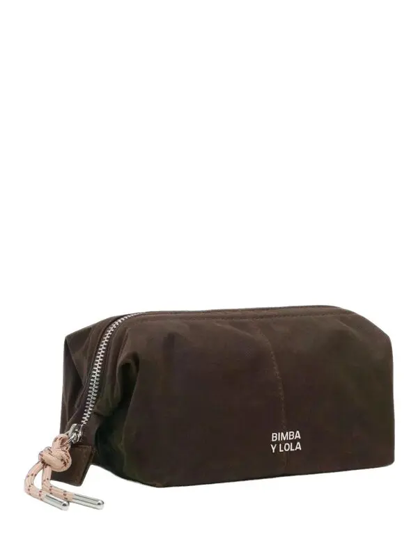 Bimba Y Lola Medium Dark Coated Make-up Case - Brown