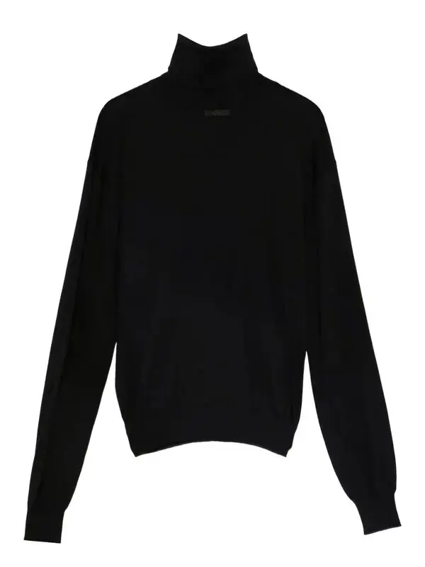 Saint Laurent Turtleneck Long-sleeve Sweater - Black