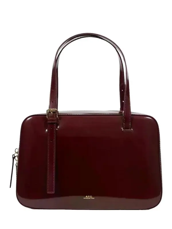 A.p.c. Virginie Logo-print Buckle-detail Backpack - Red