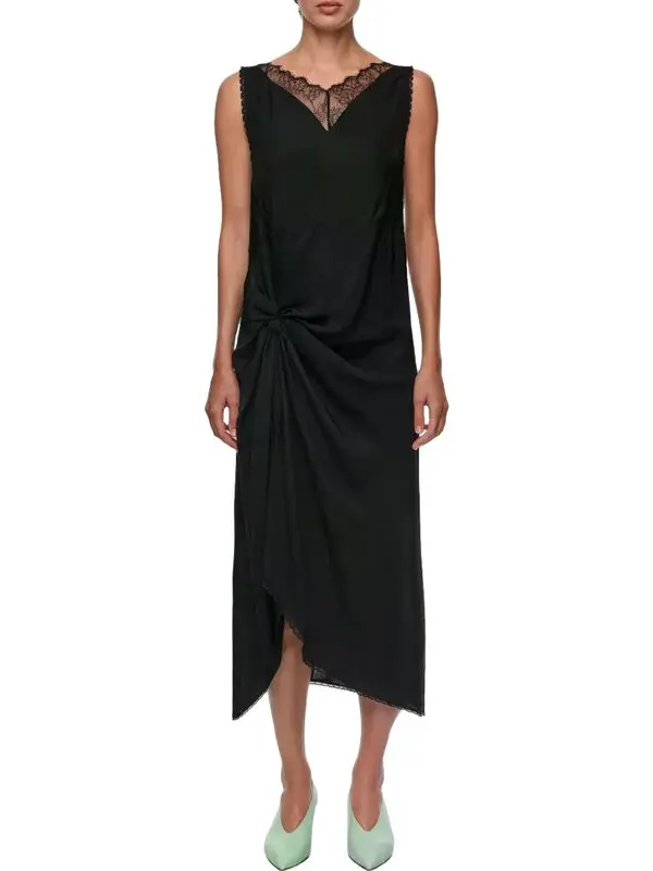 Bimba Y Lola Dress Knot Lace - Black