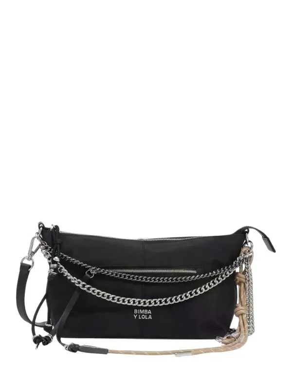 Bimba Y Lola Large Nylon Madrid Bag - Black