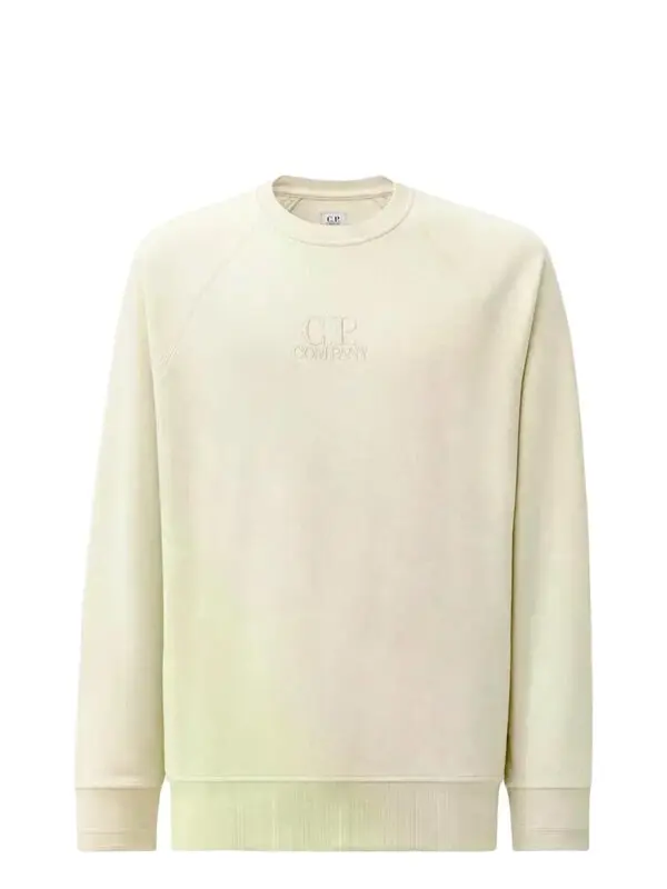 C.P. COMPANY Logo-embroidered Raglan-sleeve Sweatshirt - Neutrals