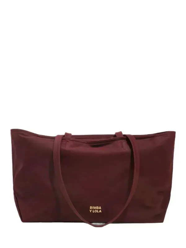 Bimba Y Lola Medium Burgundy Coated Shopper Bag - Red