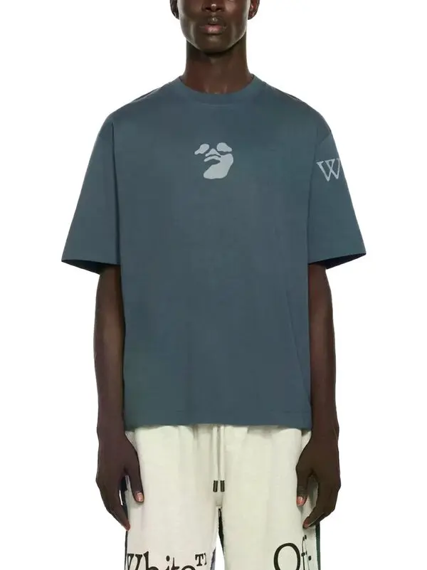 Off-White Swimming Logo Skate T-shirt - Blue