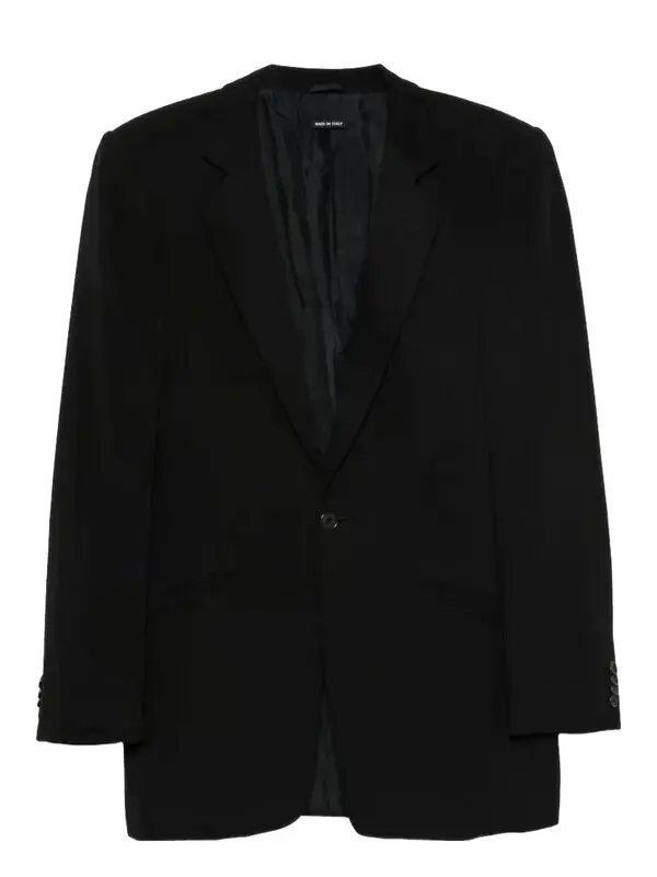 Giorgio Armani 1990s Single-breasted Blazer - Black