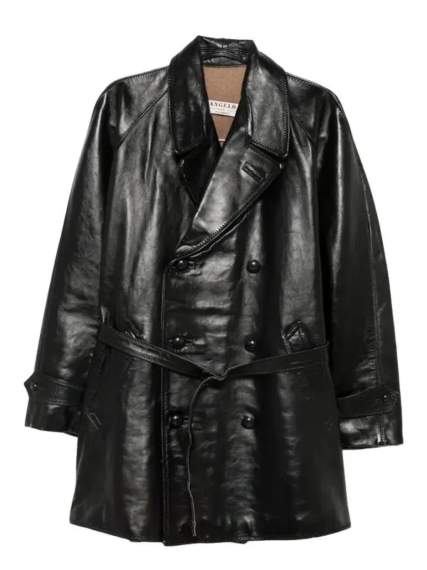 A.N.G.E.L.O. VINTAGE CULT 1950s Double-breasted Coat - Black