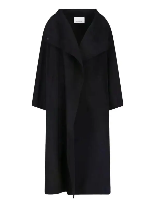 THE FRANKIE SHOP Leroy Funnel-neck Coat - Black