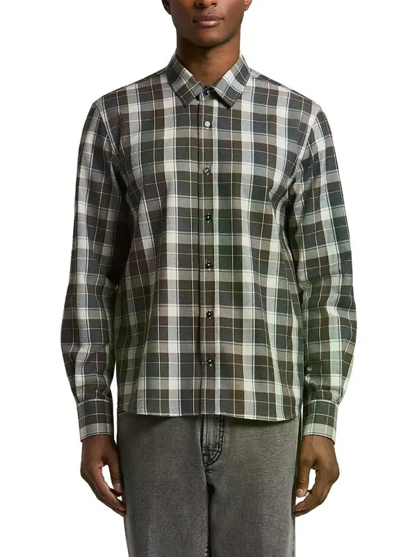 Peserico Check-pattern Long-sleeve Shirt - Brown