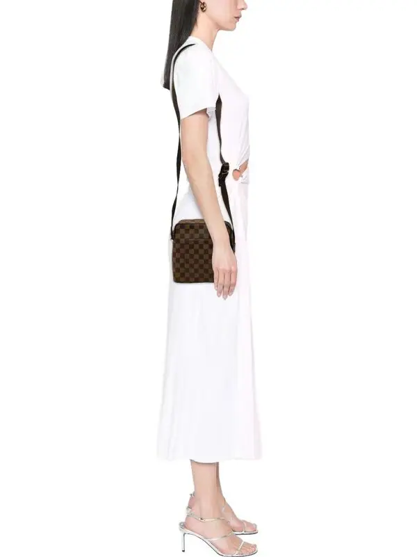 LOUIS VUITTON 2007 Damier Ebene Olav Pm Crossbody Bag - Brown