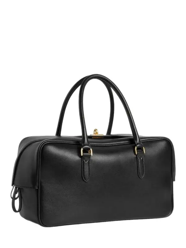 Balenciaga Medium Le 7 Leather Tote Bag - Black