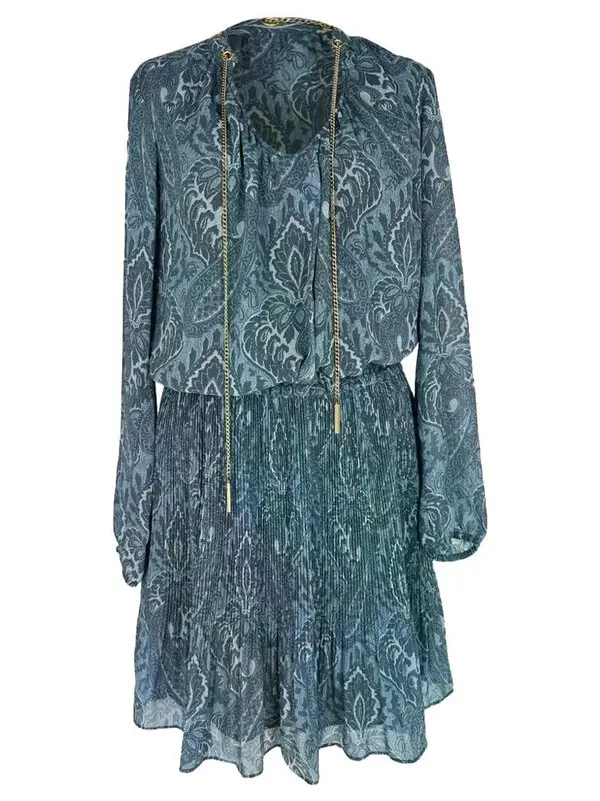 Michael Kors Devonshire Paisley-print Dress - Blue