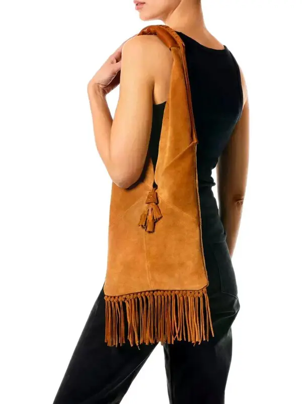 Jérôme Dreyfuss Aram Fringed Shoulder Bag - Brown