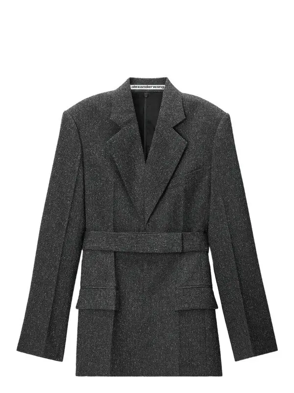 Alexander Wang Belted Blazer Dress - Grey